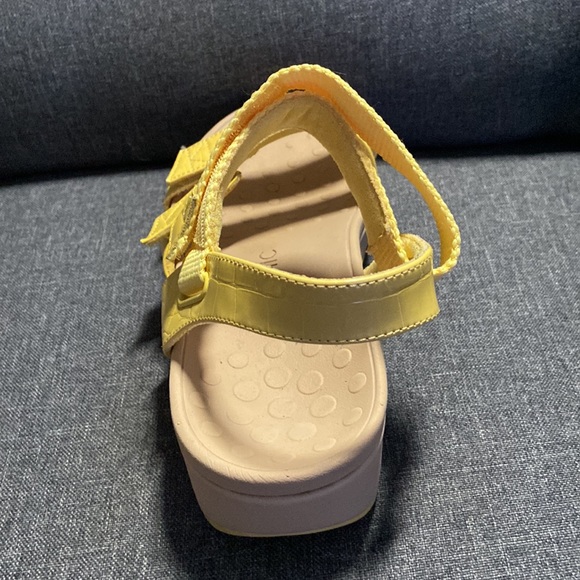 Vionic | Shoes | Vionic Misty Yellow Wedge Sandal In 8 Wide | Poshmark